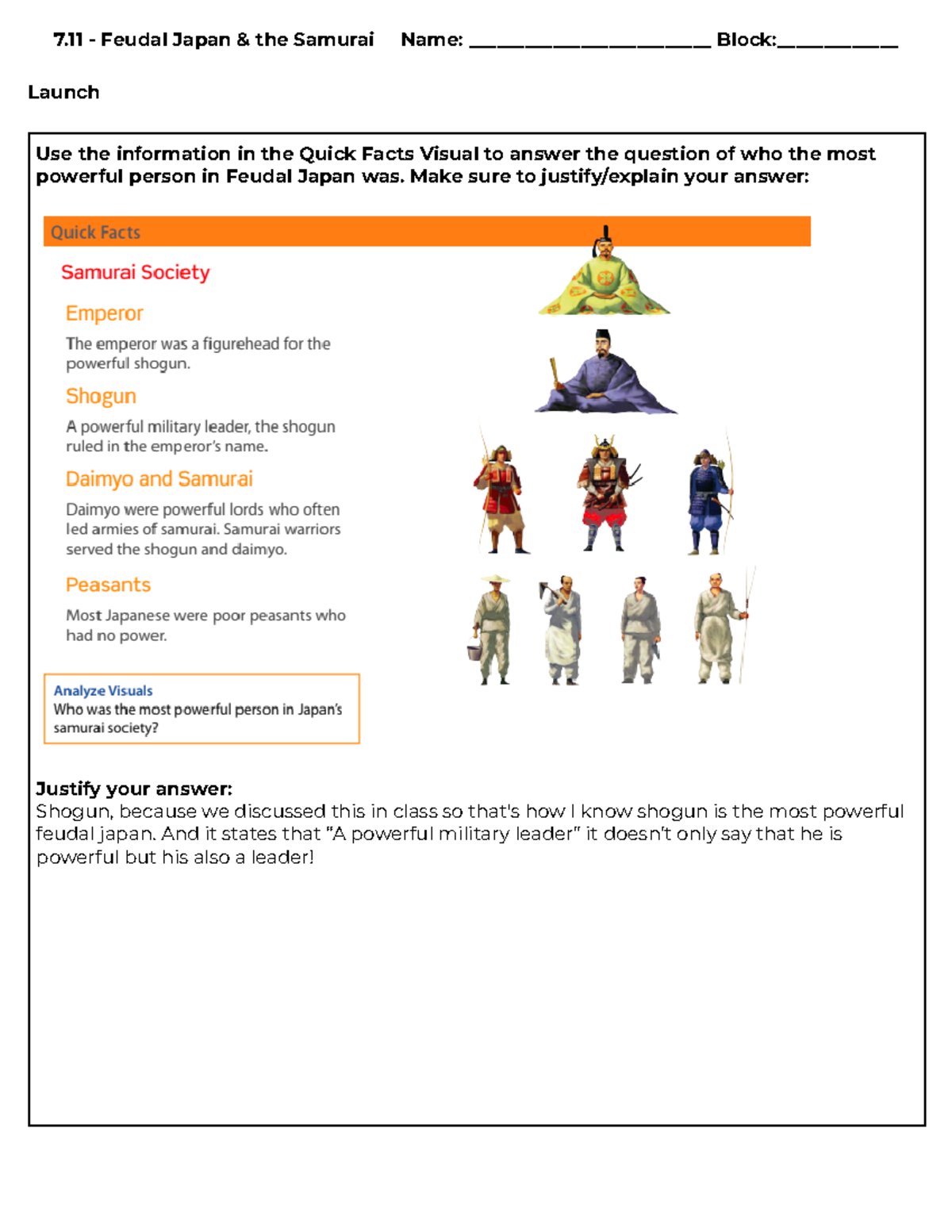 Copy of 7.11 - Feudal Japan & the Samurai - 7 - Feudal Japan & the ...