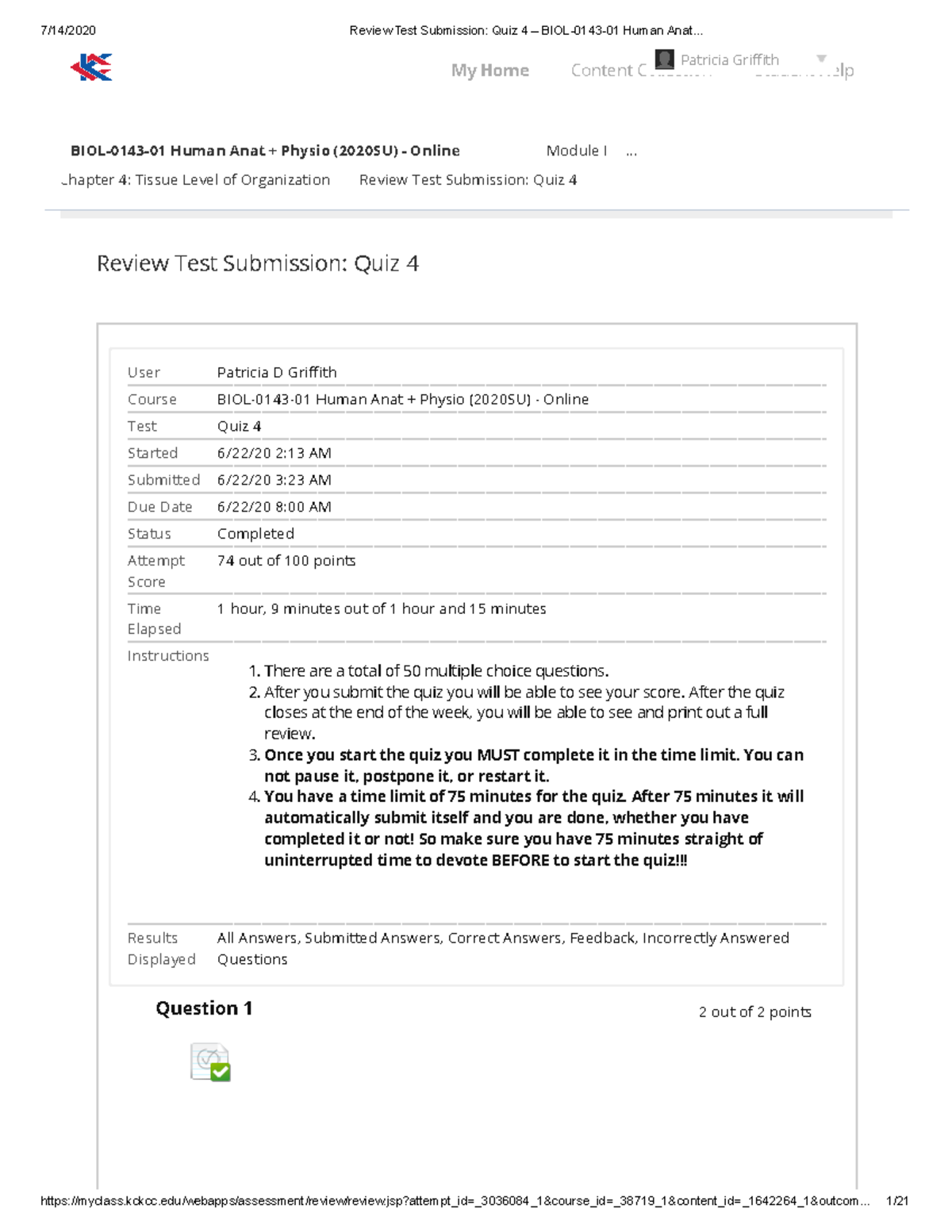 Test 4 Summer 2020, questions and answers - - Studocu