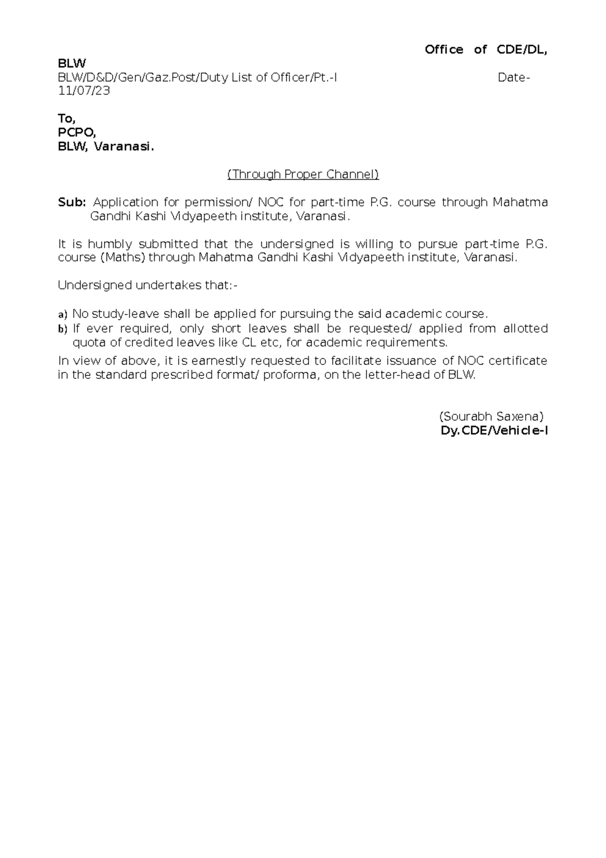 NOC Letter - Advanced Engineering Mathematics 1 - DTU - Studocu