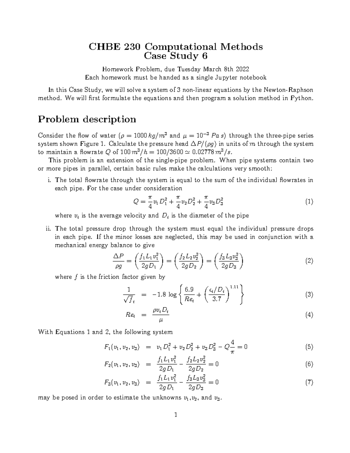CHBE230 Python Case Study 6 - CHBE 230 Computational Methods Case Study ...
