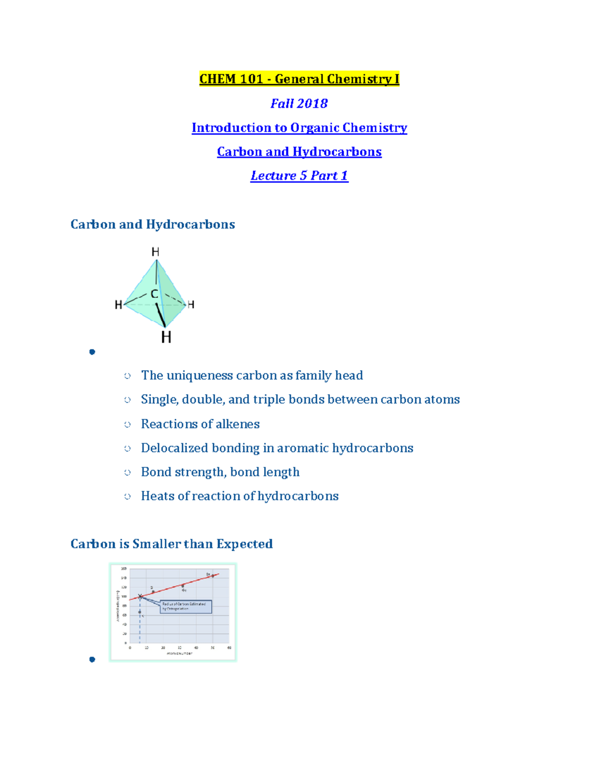CHEM 101 Lecture 5 Part 1 - Fall 2018 - CHEM 101 - General Chemistry I ...