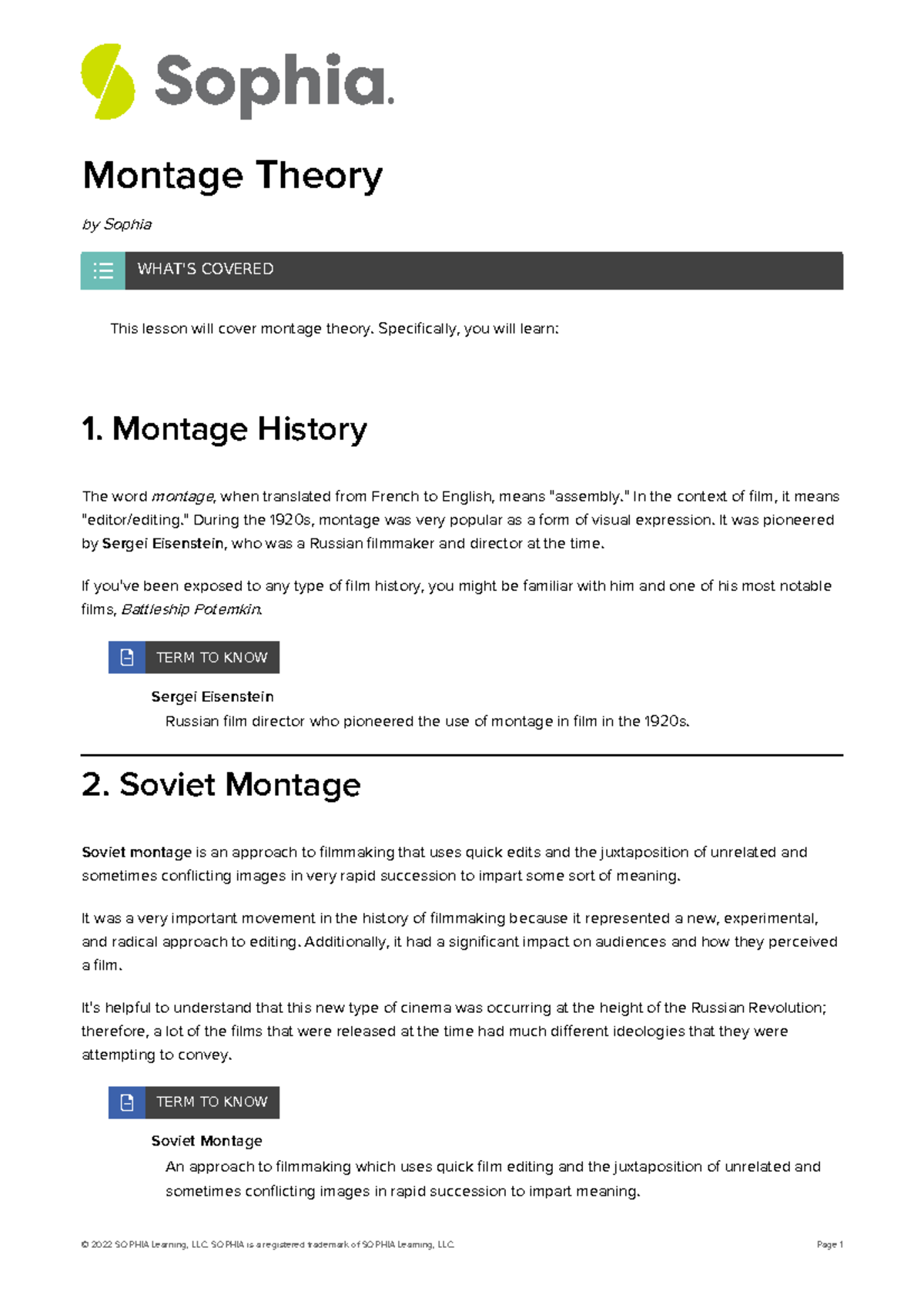 Montage-theory-2 2 - montage theory - Montage Theory by Sophia This ...