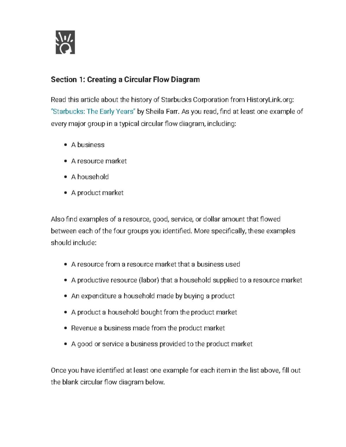 2.1.3 Practice - Creating a Circular Flow Diagram (Practice) - Section ...