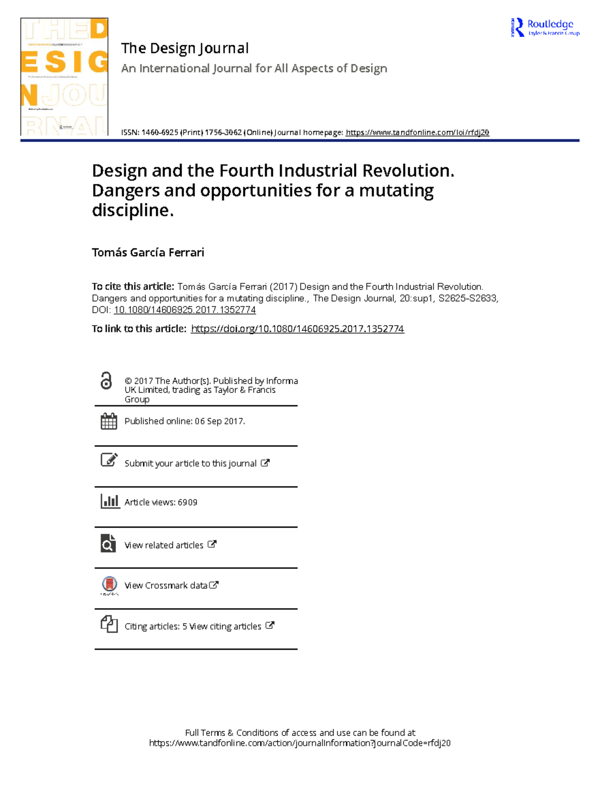 Design and the Fourth Industrial Revolution Dangers and opportunities ...
