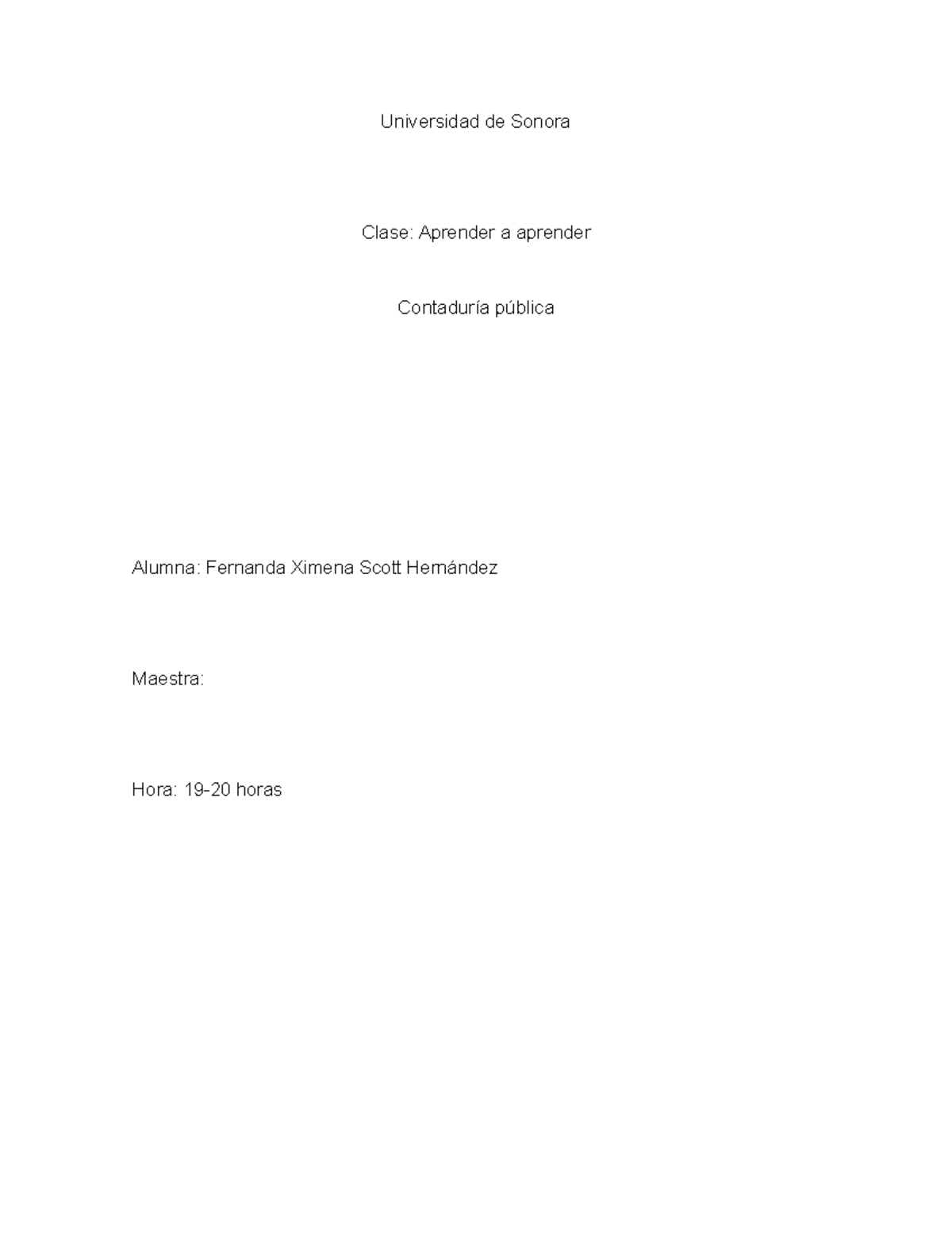 Blblblb - }ñkjj - Universidad de Sonora Clase: Aprender a aprender ...