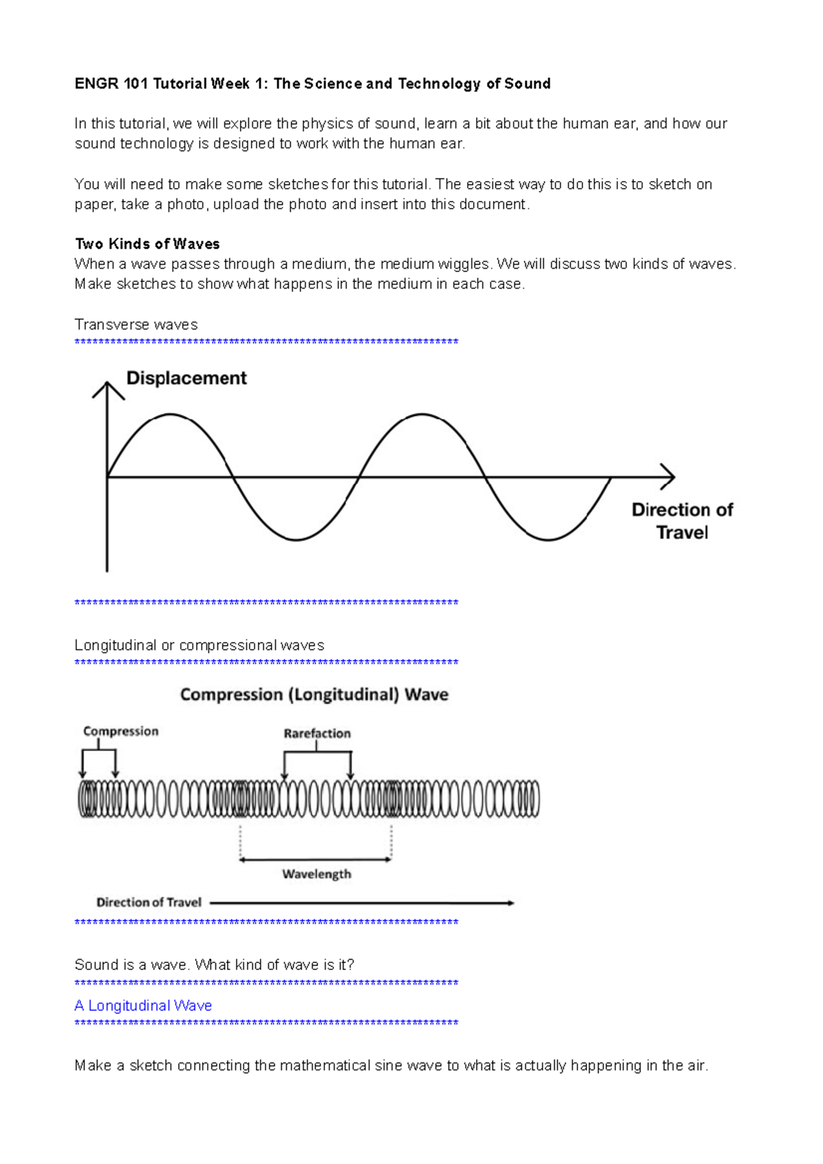 ENGR101 Tutorial 1 - ENGR 101 Tutorial Week 1: The Science and ...