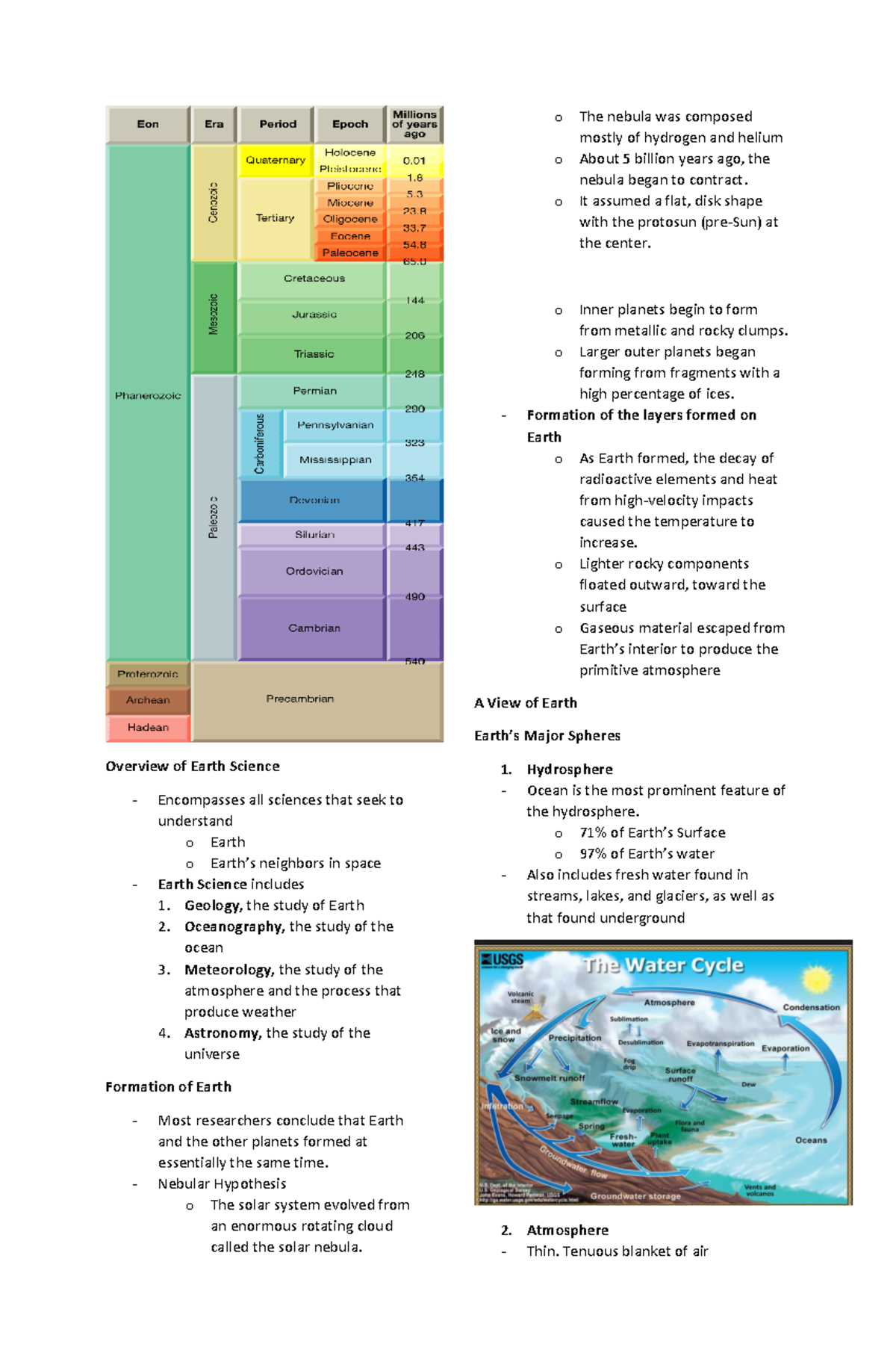 Overview of Earth Science - Overview of Earth Science Encompasses all ...