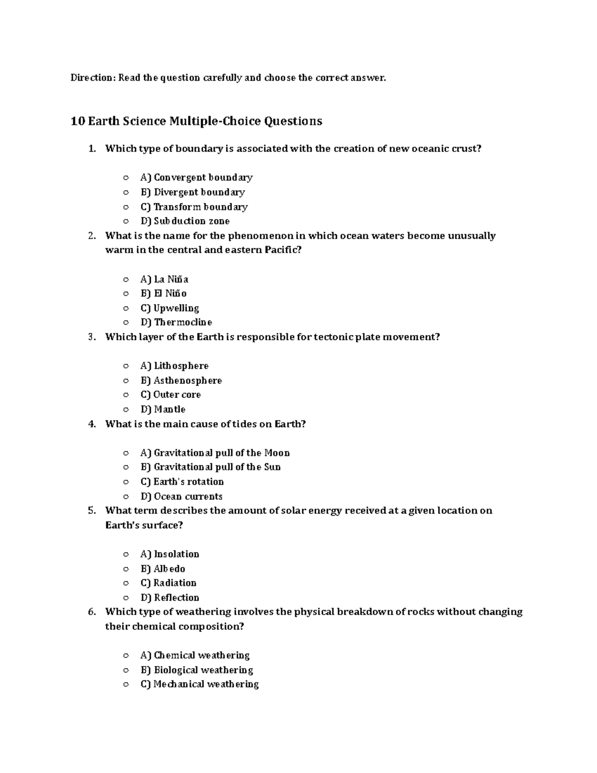 AA7 - This set deepens understanding of Earth's dynamic systems ...