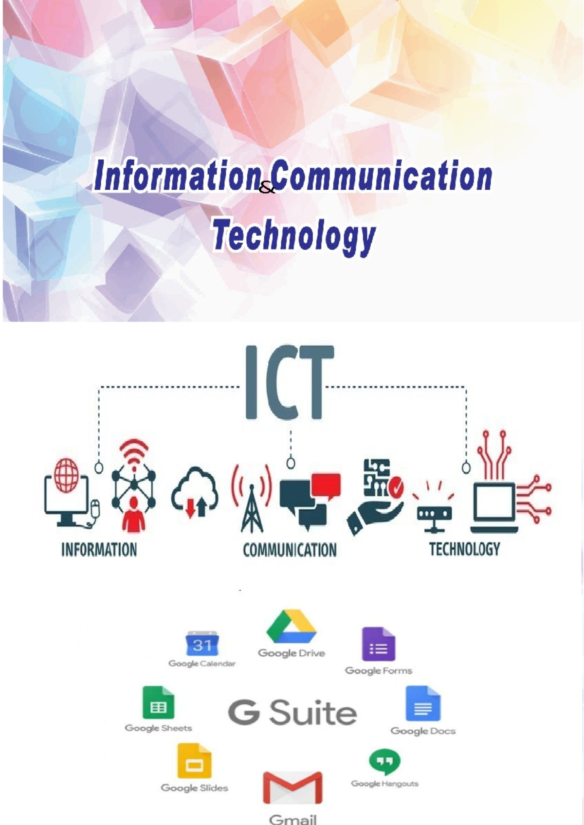information communication and technology - & UNIT-I (Fundamentals of ...