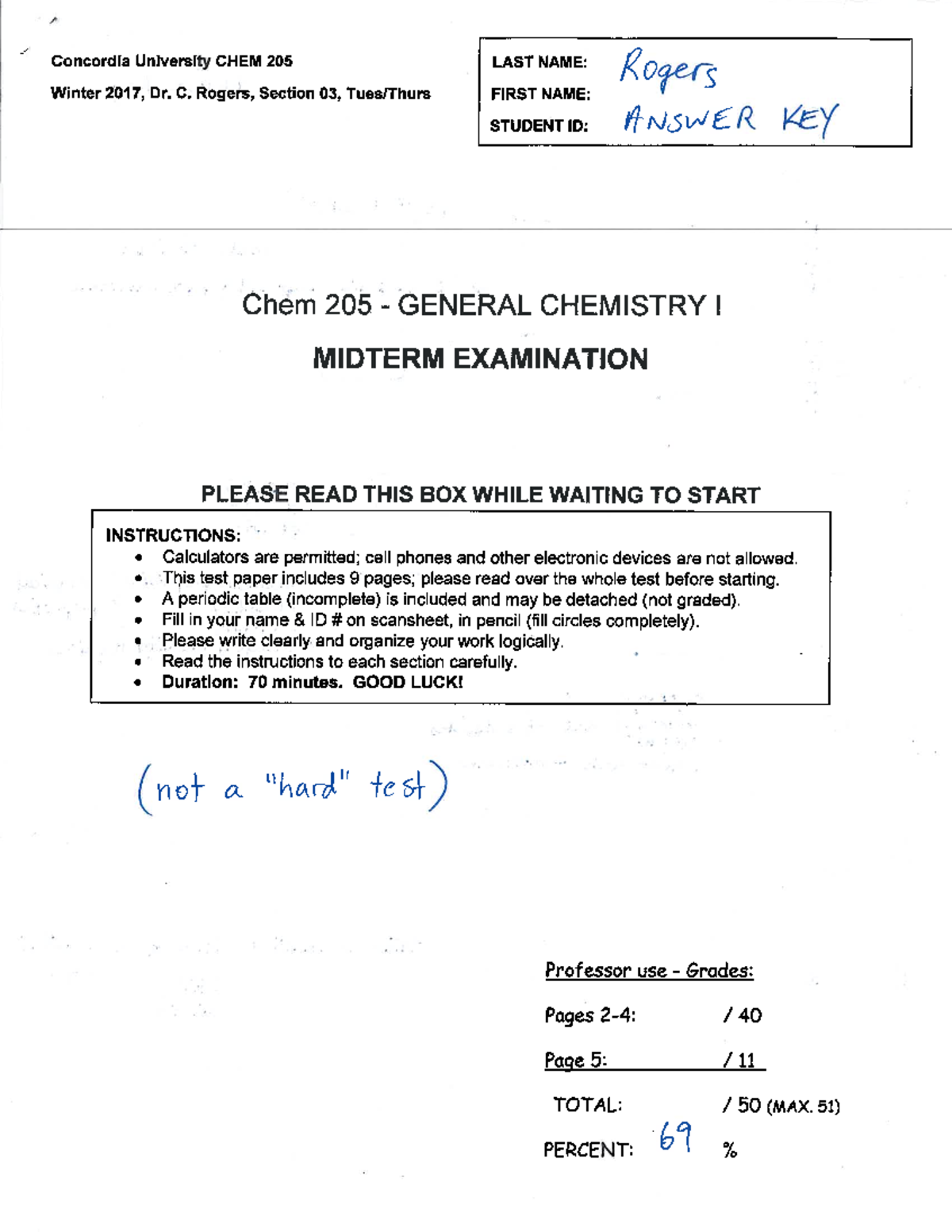 Exam 18 April 2017 Questions And Answers Chem 205 Warning Decodescan Unexpected Mcu Data