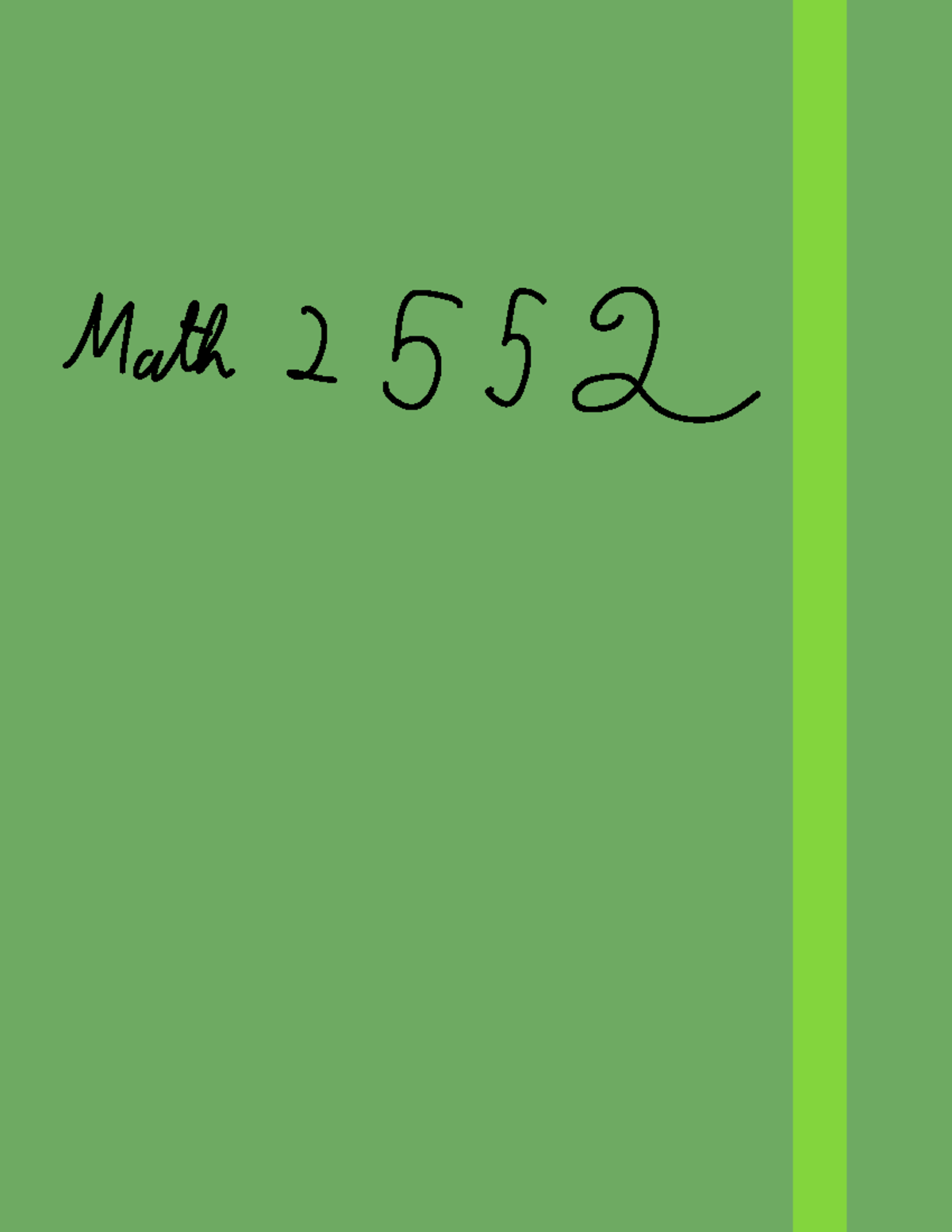 MATH 2552 Lecture Notes - Math 2552 Intnodob Algebraic Efta : e't Set G ...