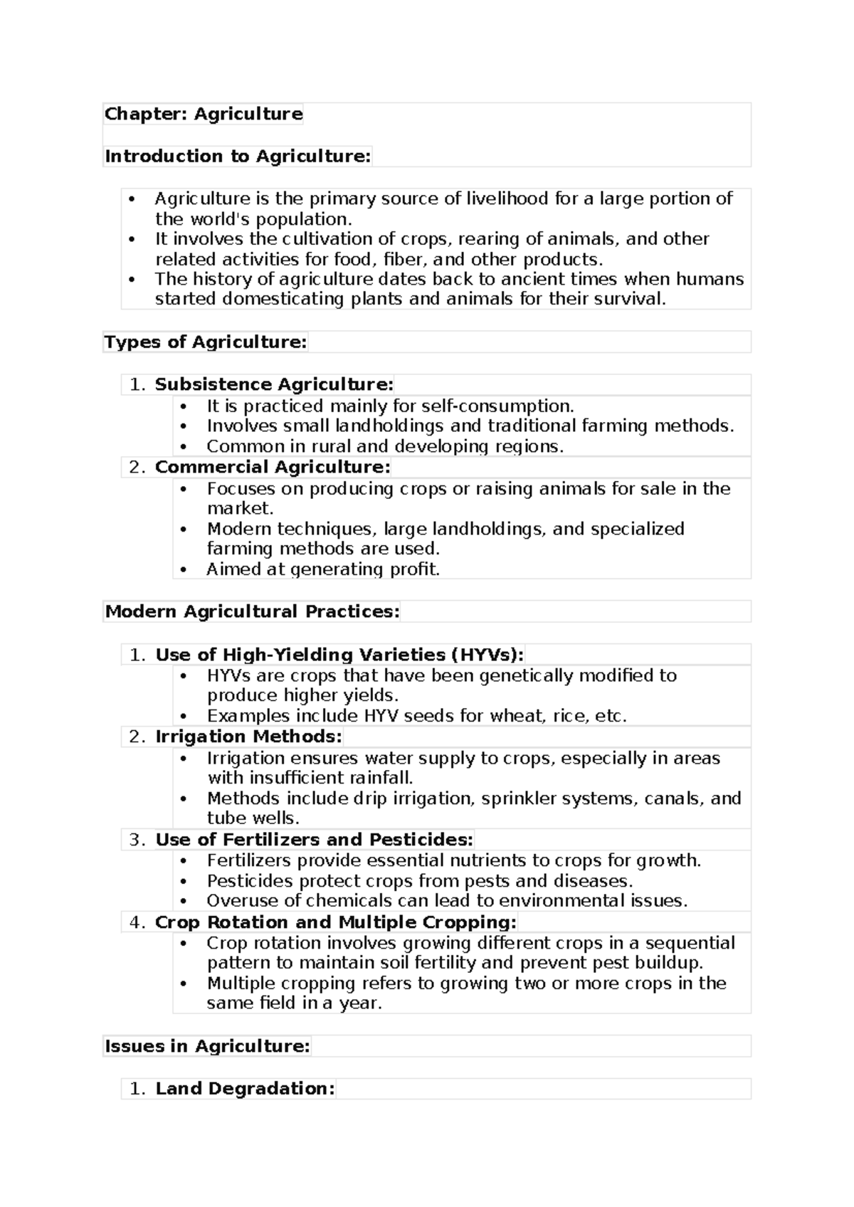 agriculture science - Chapter: Agriculture Introduction to Agriculture ...