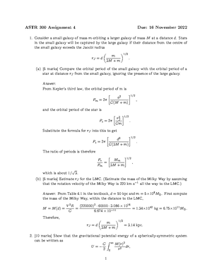 Assignment-01 - Scheckter Function Plotting - ASTR 300 Assignment 1 Due ...