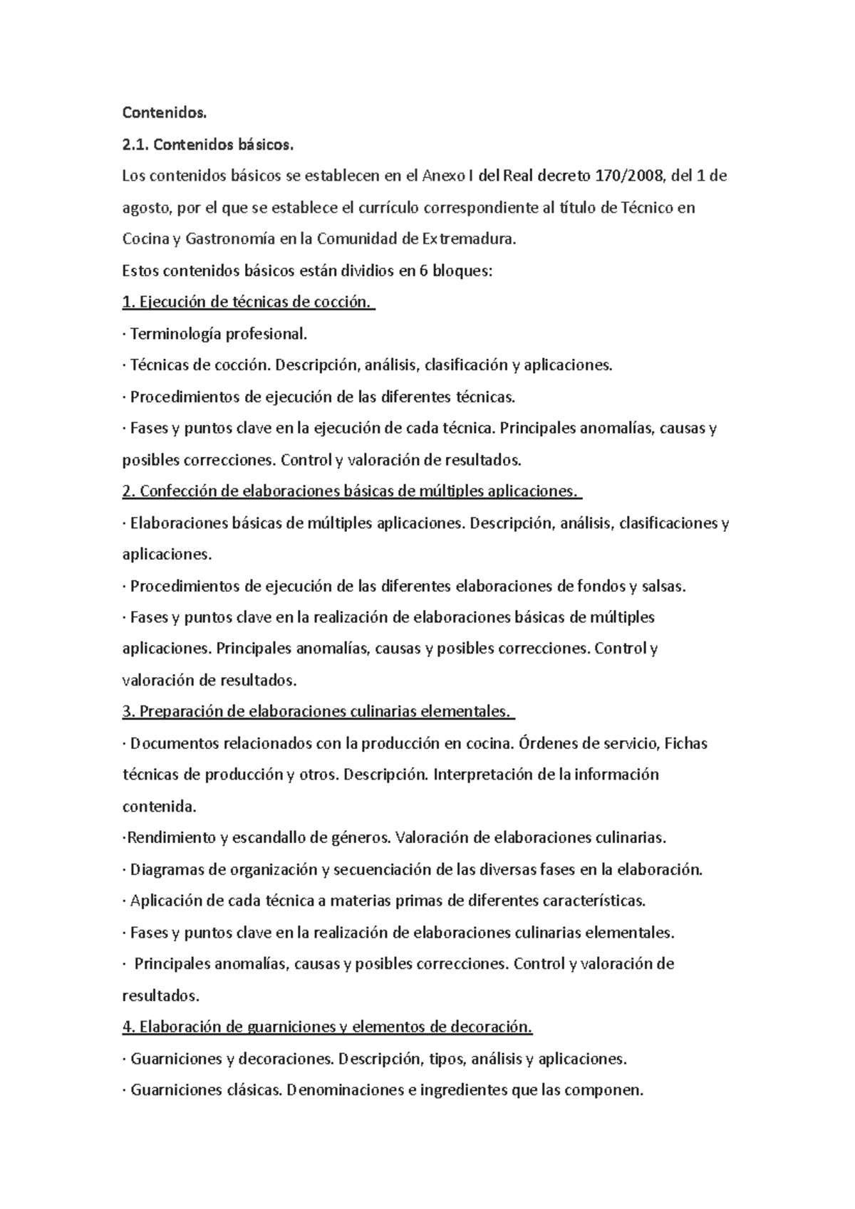 Contenidos didactica actividad 3 - Contenidos. 2. Contenidos básicos ...