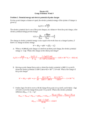 Written HW Week 11-14 - Physics 132 – Spring 2023 Written Homework ...