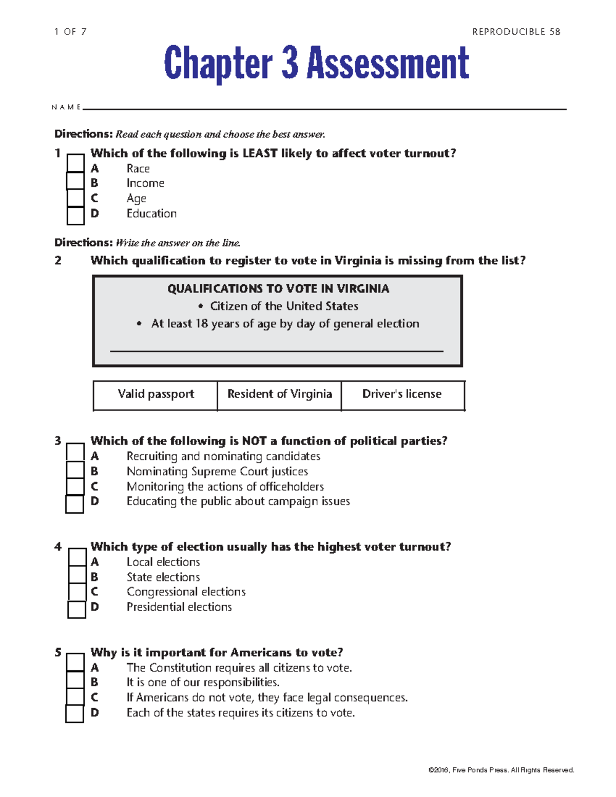 STU-Xhavier Taylor - CE 5a-f Unit Assessment - Chapter 3 Assessment N A ...