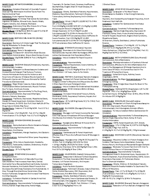 Paramedic Drug Cards - Full Cards - Emergency Drug Cards The following ...