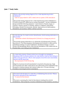 Quiz #5 Study Guide - Copy - Quiz # 5 ELMSN Fa 2021 Study Guide 1 ...