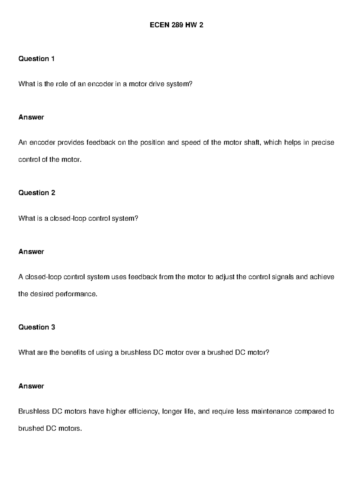 ECEN 441 Homework 2: Encoder and Control Systems Concepts - ECEN 289 HW ...