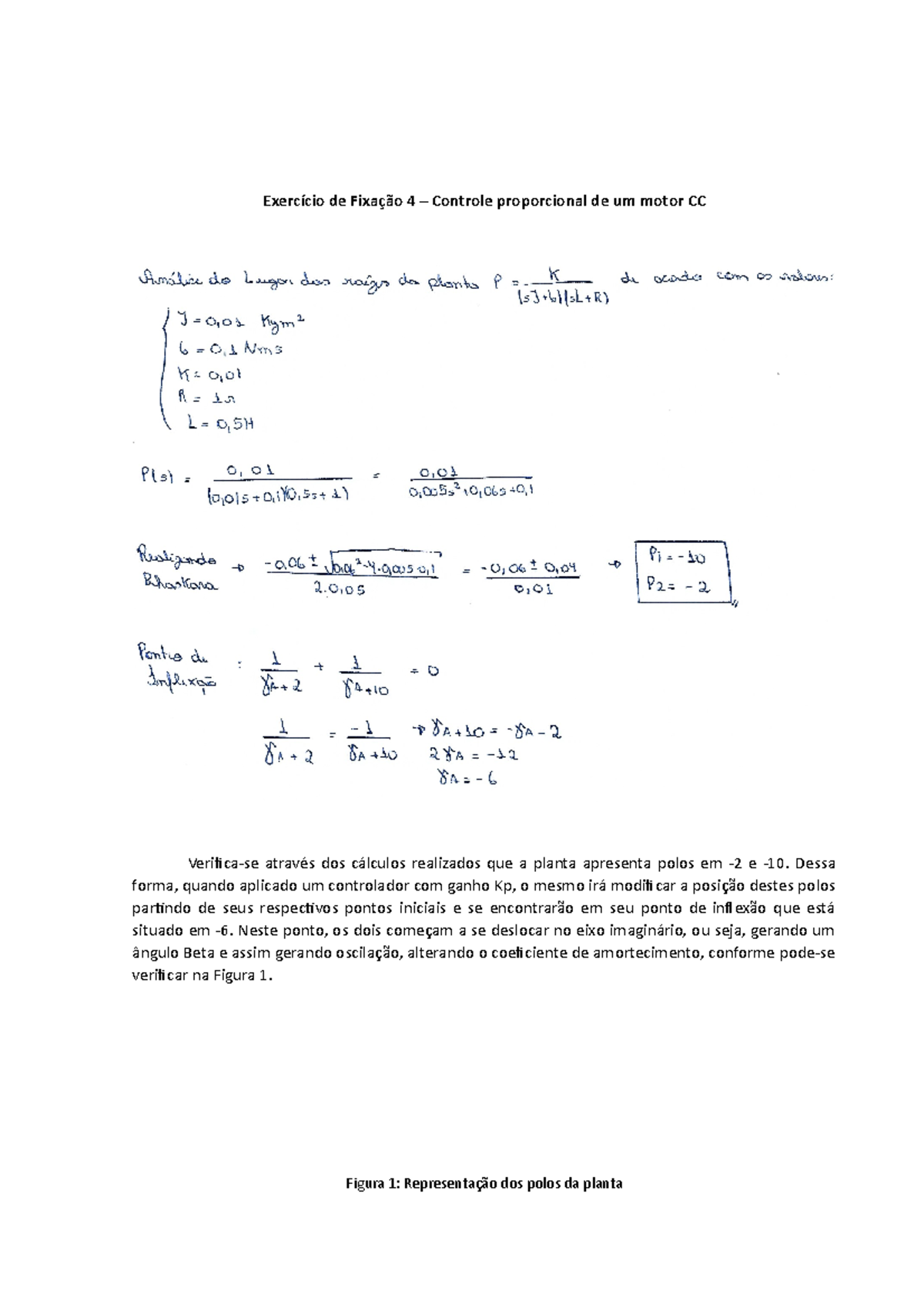 Controle proporcional de um motor CC - Dessa forma, quando aplicado um ...