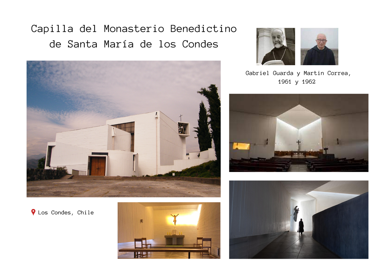 Iglesia del Monasterio Benedictino, Chile - Arquitectura I - Los Condes ...