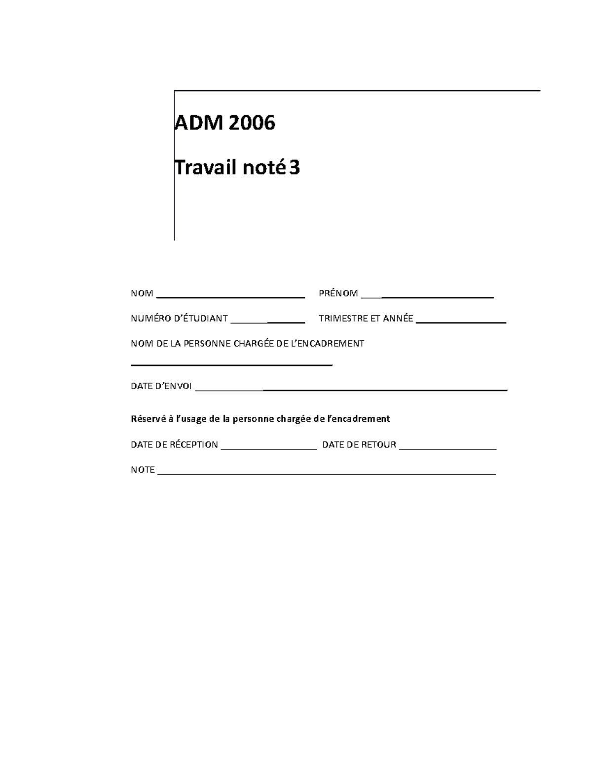 ADM2006 TN3 Les systèmes d'information de gestion ADM 2006 - Travail noté 3 ####### NOM - Studocu