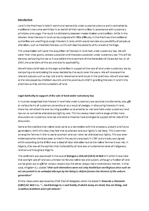 GOOD ROOT OF Title - Lecture notes 3 - Property Law The Qualified ...