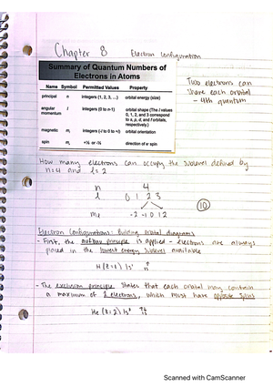 General Chemistry 1 Chapter 10 - CHEM1040 - Studocu