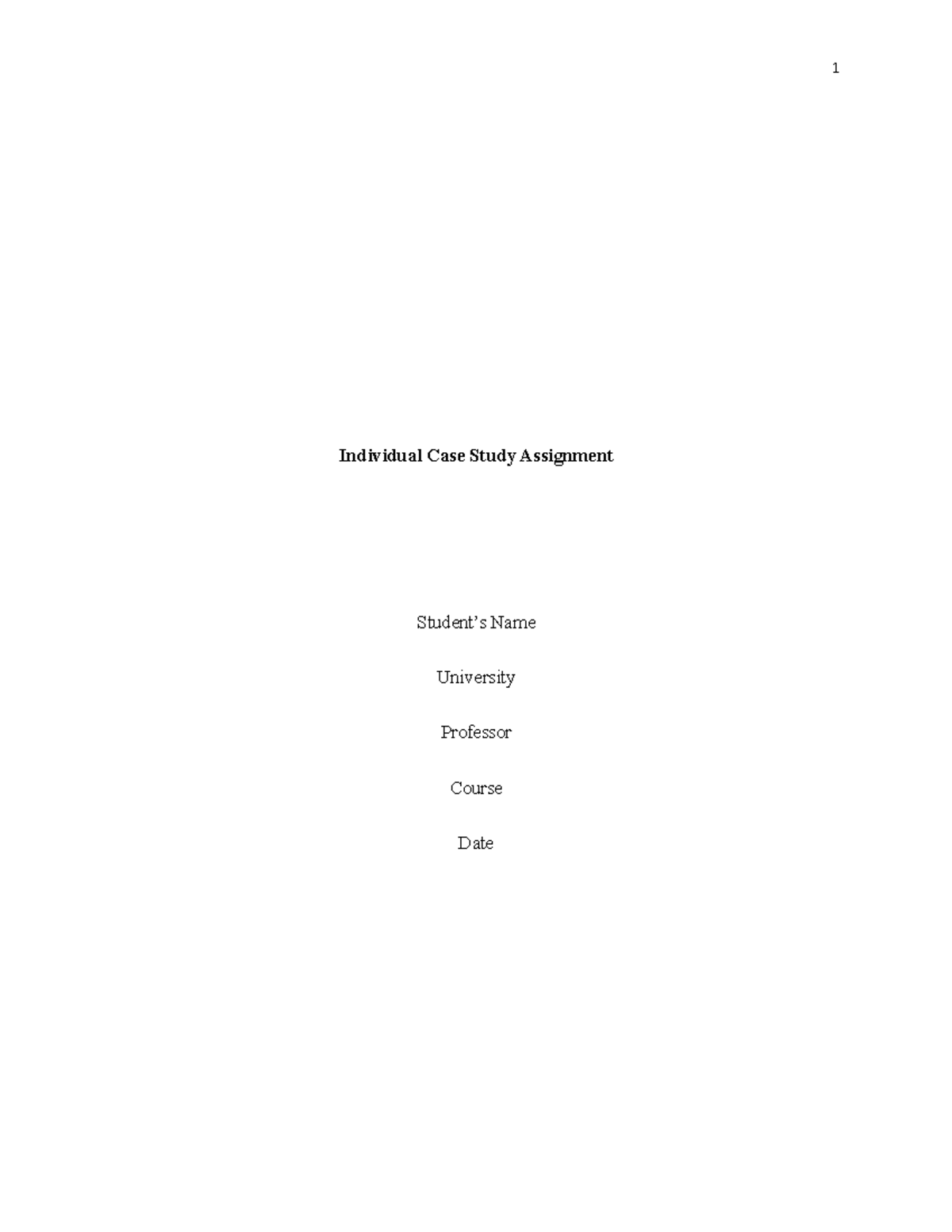 Reading and Learning - Individual Case Study Assignment Student’s Name ...