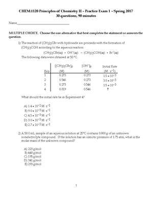 Pre Lab Topic 11 Pchem 2 - CHEM1120000A - Studocu