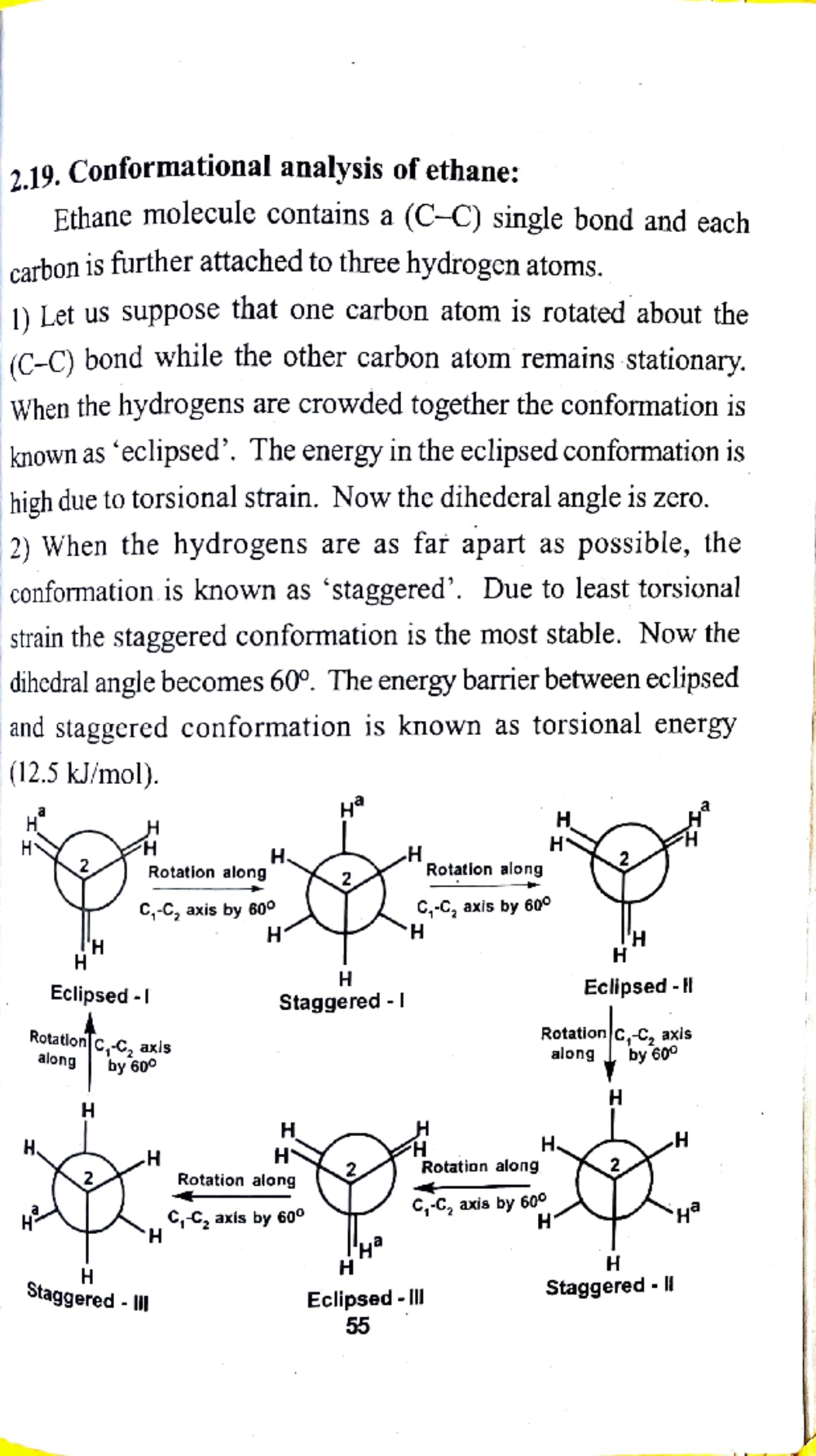 Conformation analysis of ethane and n butane - Conformational analysis ...