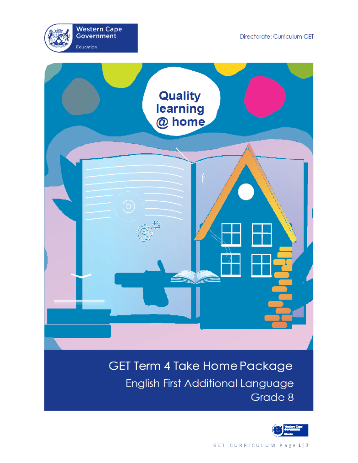 Eng FAL Gr - it's an english first additional language packet - G E T C ...