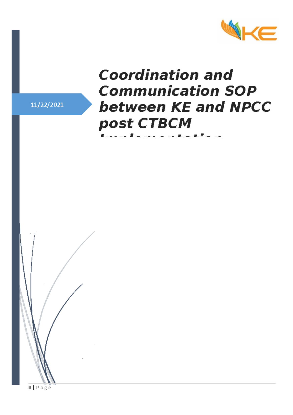 SOP for Communication & Coordination - Clean Copy - 11/22/ 0 | P a g e ...