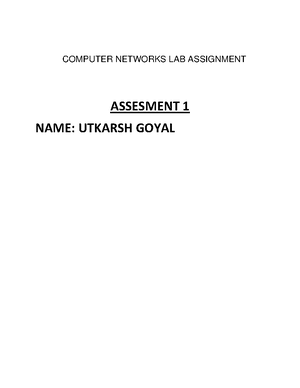 Network Lab 1 - ITE3001 – DATA COMMUNICATION AND COMPUTER NETWORKS Fall Semester 2020-21 ...
