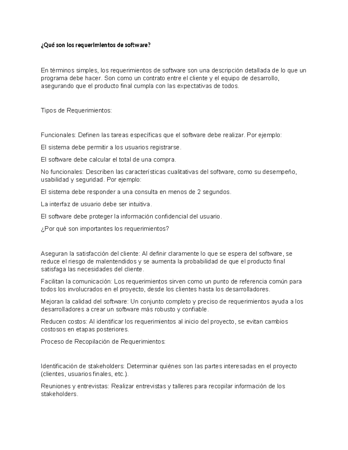 Requerimientos de Software La Base de Todo Proyecto - ¿Qué son los ...