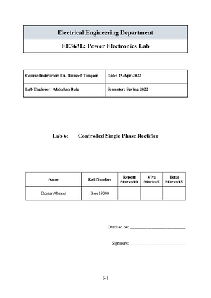 Lab 2 - lab manual - Electrical Engineering Department EE363L: Power ...