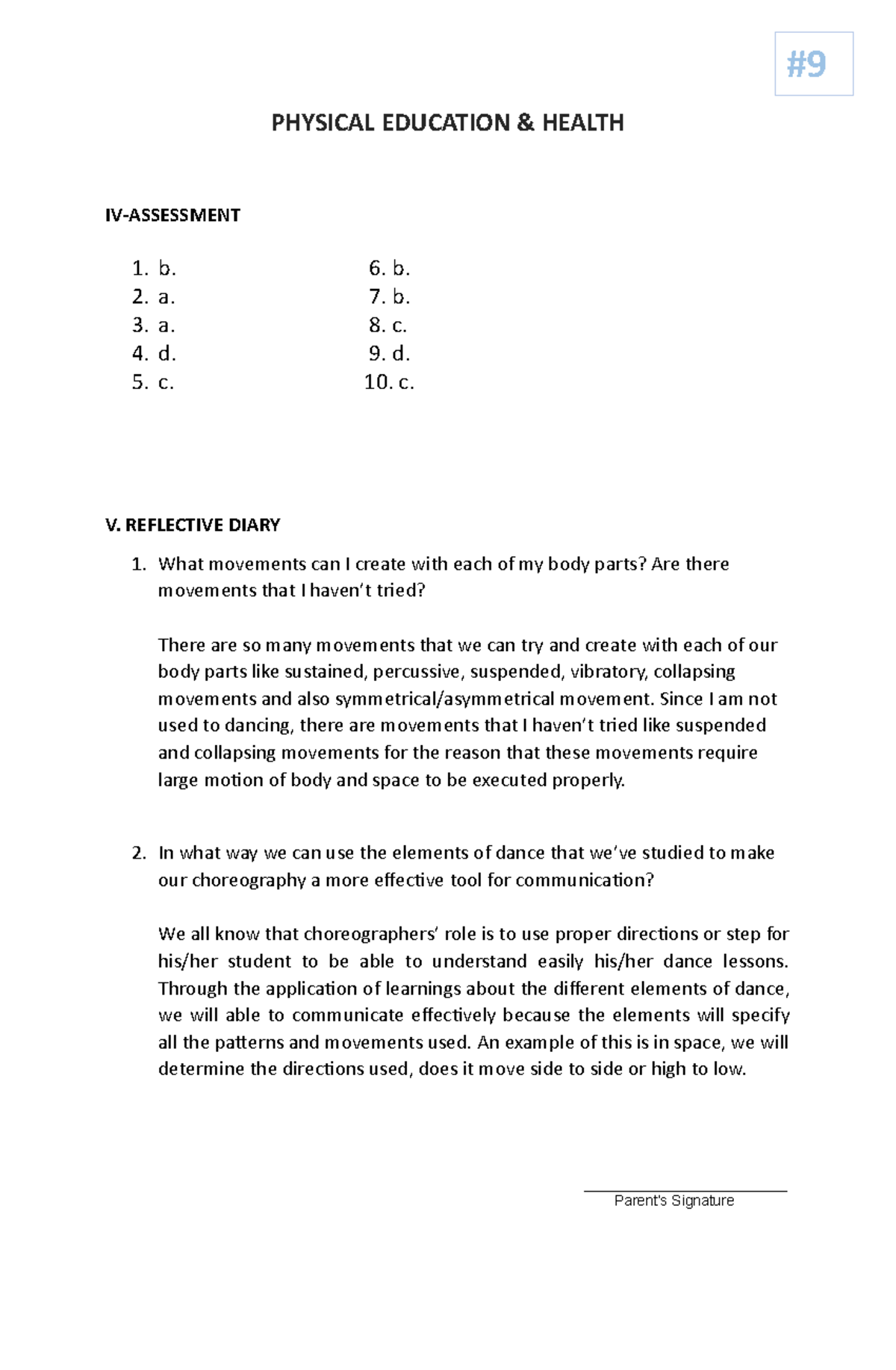 Physical Education - Module guide for study Support Students Learning ...