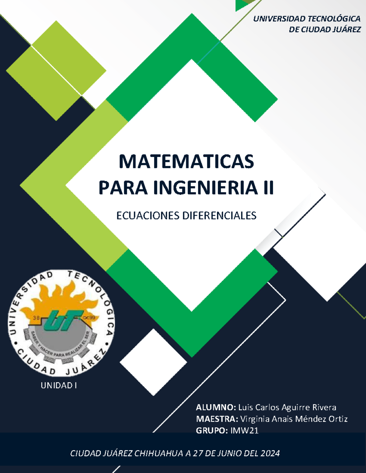 Portada Machote - Ensayo general - INTEGRADORA II PROYECTO INTEGRADOR ...