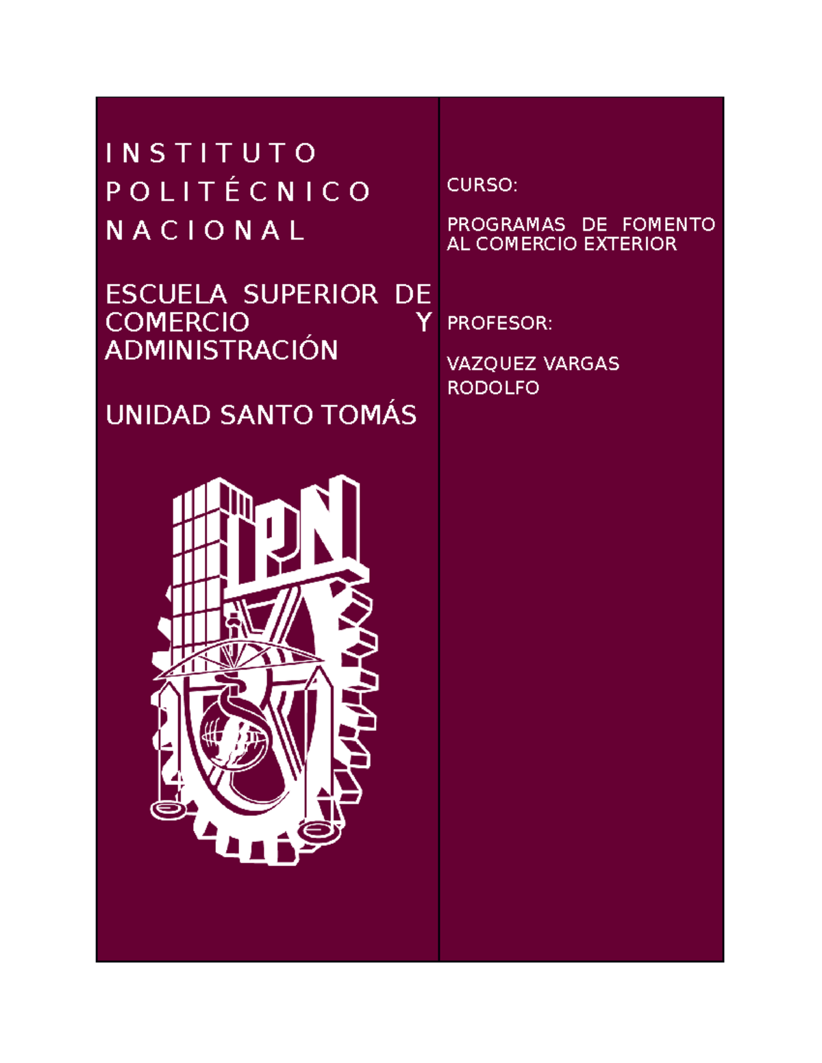U2-act3- Altex - I N S T I T U T O P O L I T É C N I C O N A C I O N A L ESCUELA SUPERIOR DE ...