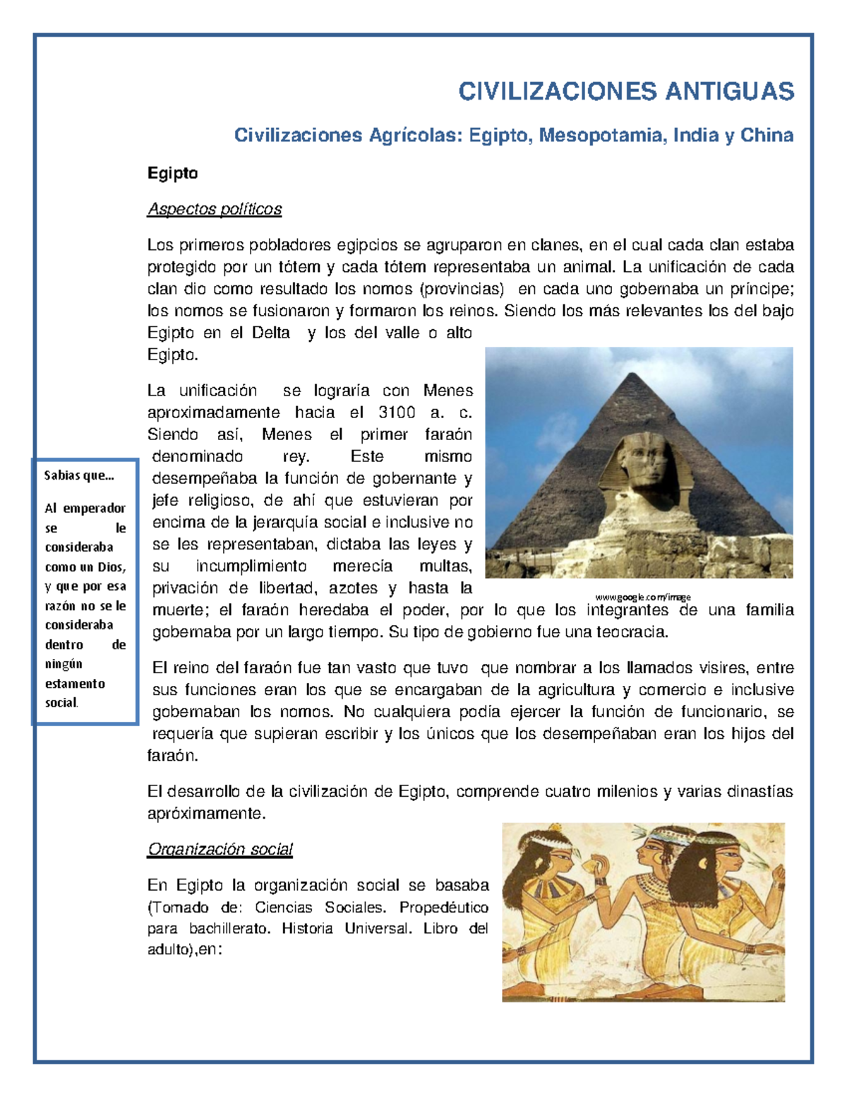 4.- Material bibliografico de apoyo - CIVILIZACIONES ANTIGUAS ...