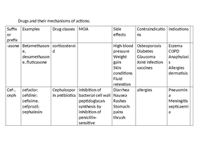 Antibiotic MOA summary table(1) - Antibiotic MOA summary table Please ...