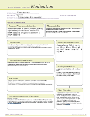 #148(benzonatate) - ATI Medication Template - ACTIVE LEARNING TEMPLATES ...