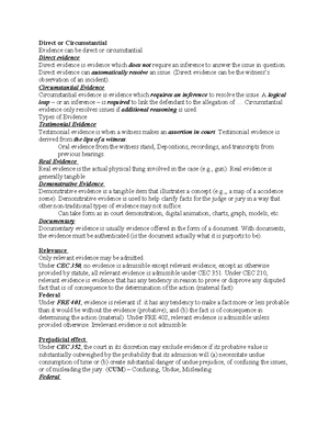 Hearsay Outline - Evidence - Rule 901 - Authentication The requirements ...