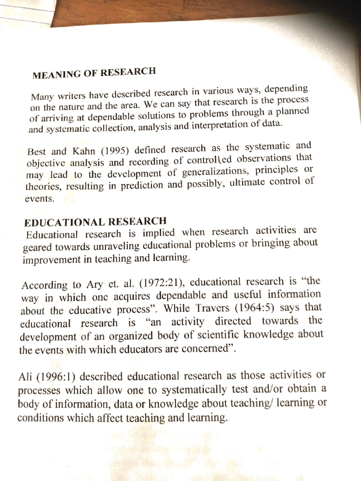 Advance research method - project research - Studocu