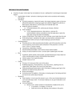 OB class 13 - Lecture notes - Women’s Health Health promotion Age ...