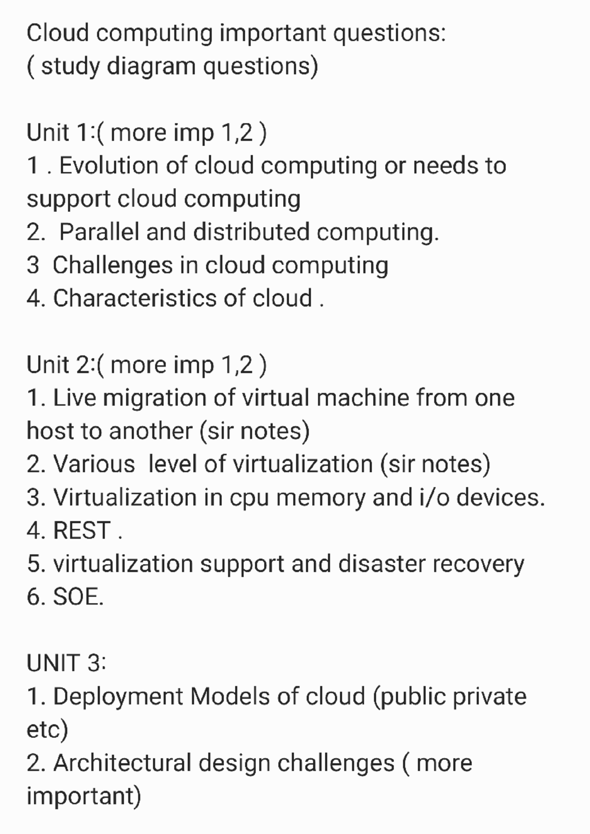 Cloud Computing( important questions) 231103 122349 - Cloud computing CS8791 - Studocu