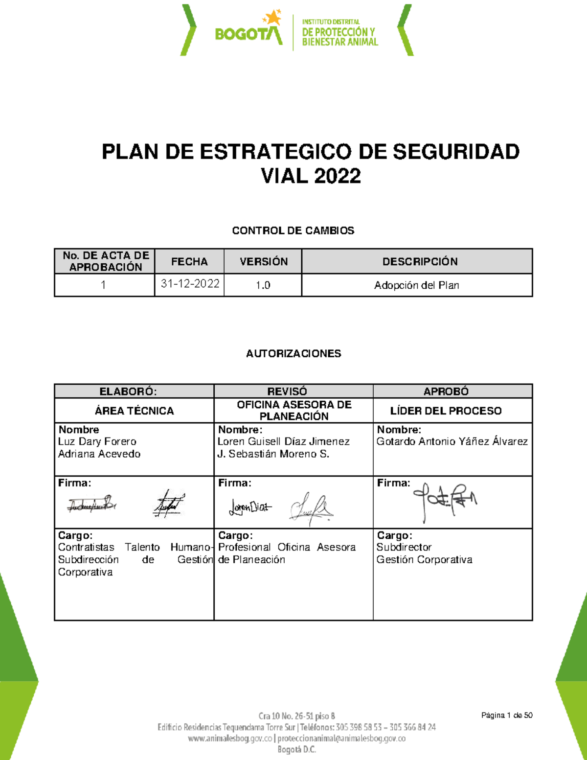 12 Plan Estratégico de seguridad vial - PLAN DE ESTRATEGICO DE ...