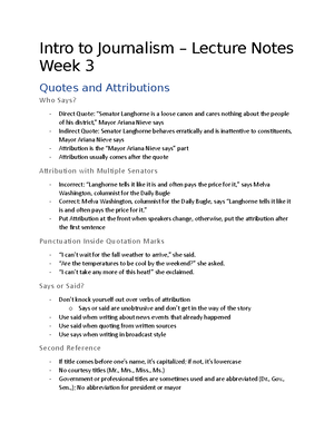 JOUR 275 Chapter 1 Notes - Introduction to Journalism – Chapter 1 ...