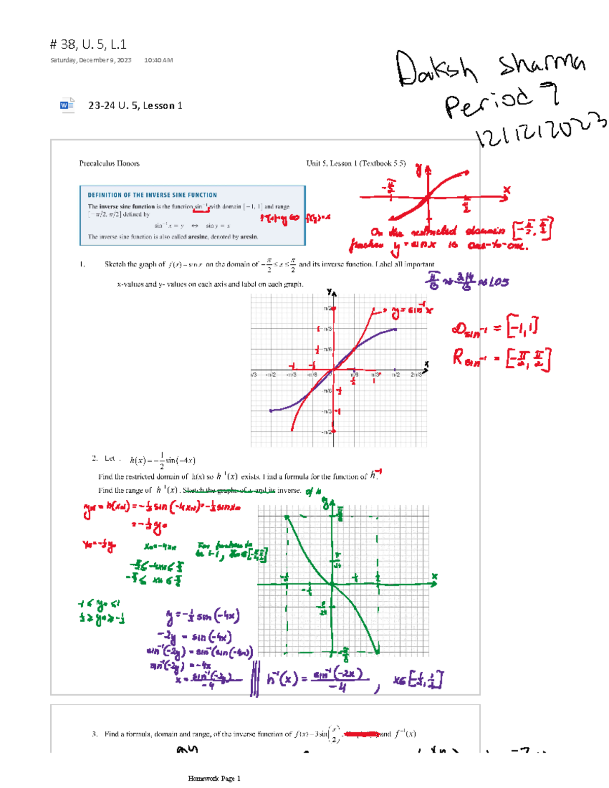 Math newsestt - gw for yar - 23-24 U. 5, Lesson 1 # 38, U. 5, L ...