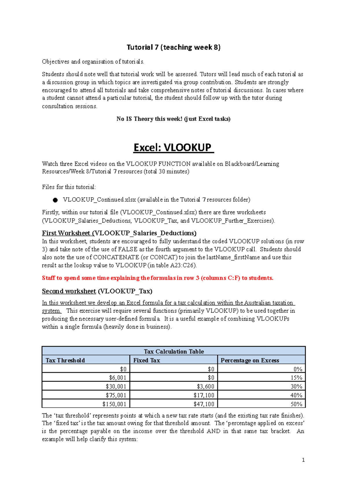 Tutorial 7 pre-tutorial tasks with answers - Tutorial 7 (teaching week ...